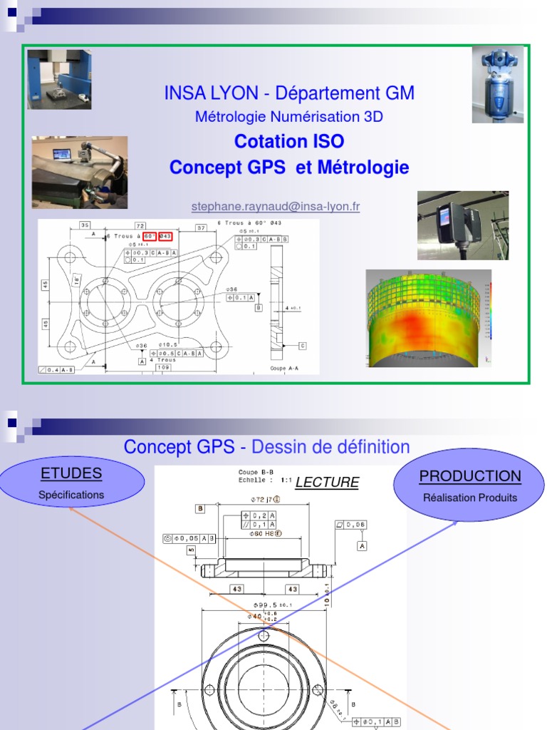 Cotation ISO et Normes GPS en Métrologie | PDF | Tolérance géométrique ...