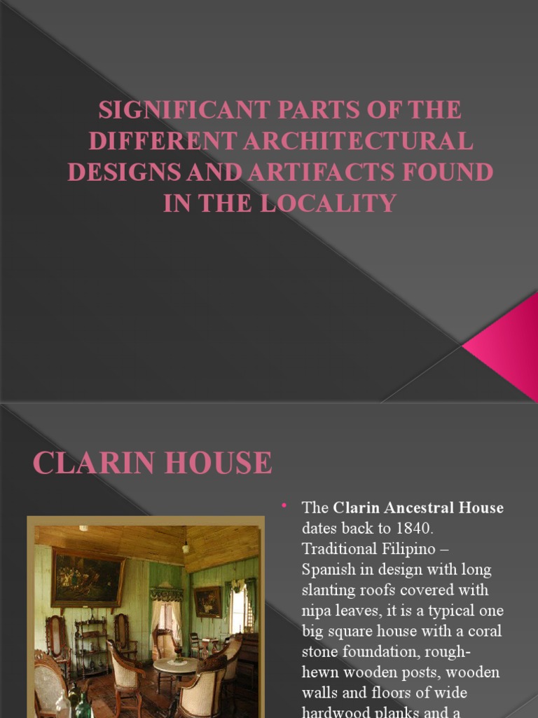 Significant Parts of The Different Architectural Designs and Artifacts ... Significant Parts of The Different Architectural Designs and Artifacts ...