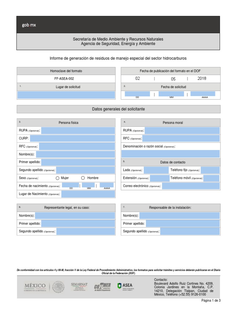 Informe de Generaci N de Residuos de Manejo Especial Del Sector Hidrocarburos | PDF