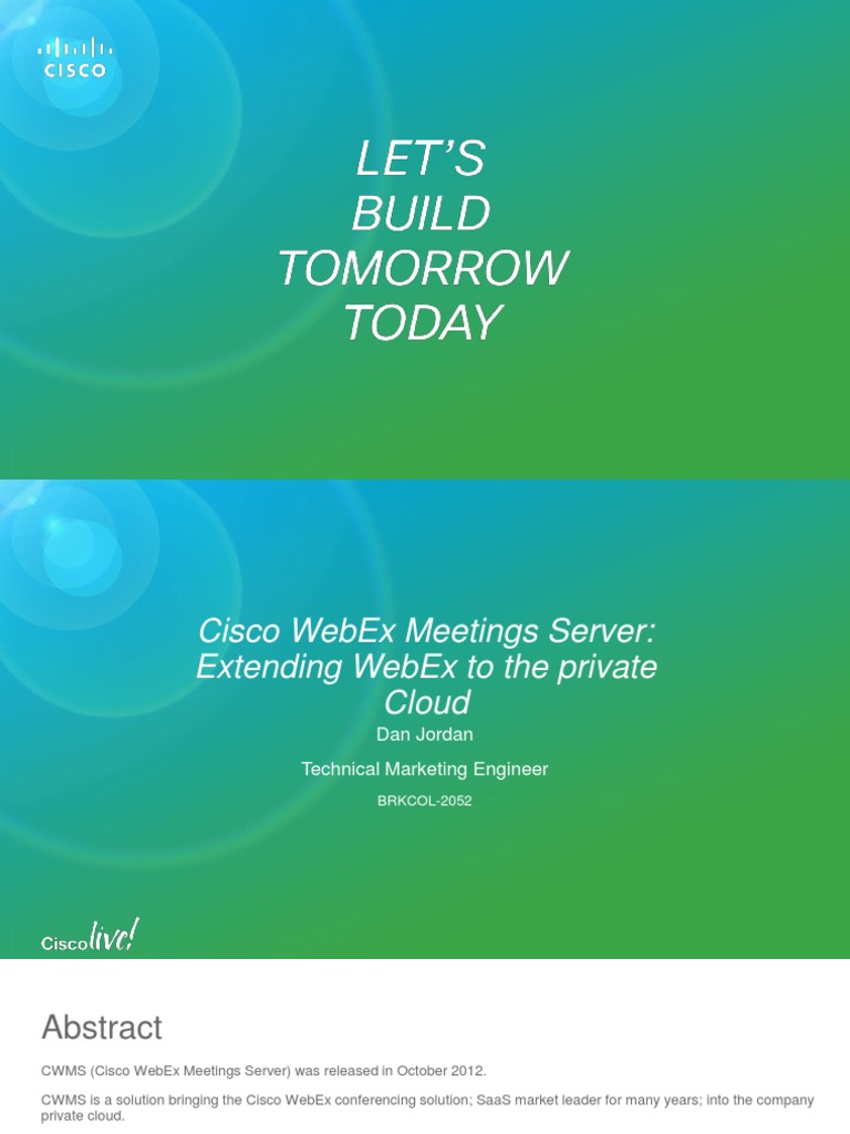 Cisco WebEx Meetings Server ( PDFDrive ) | PDF