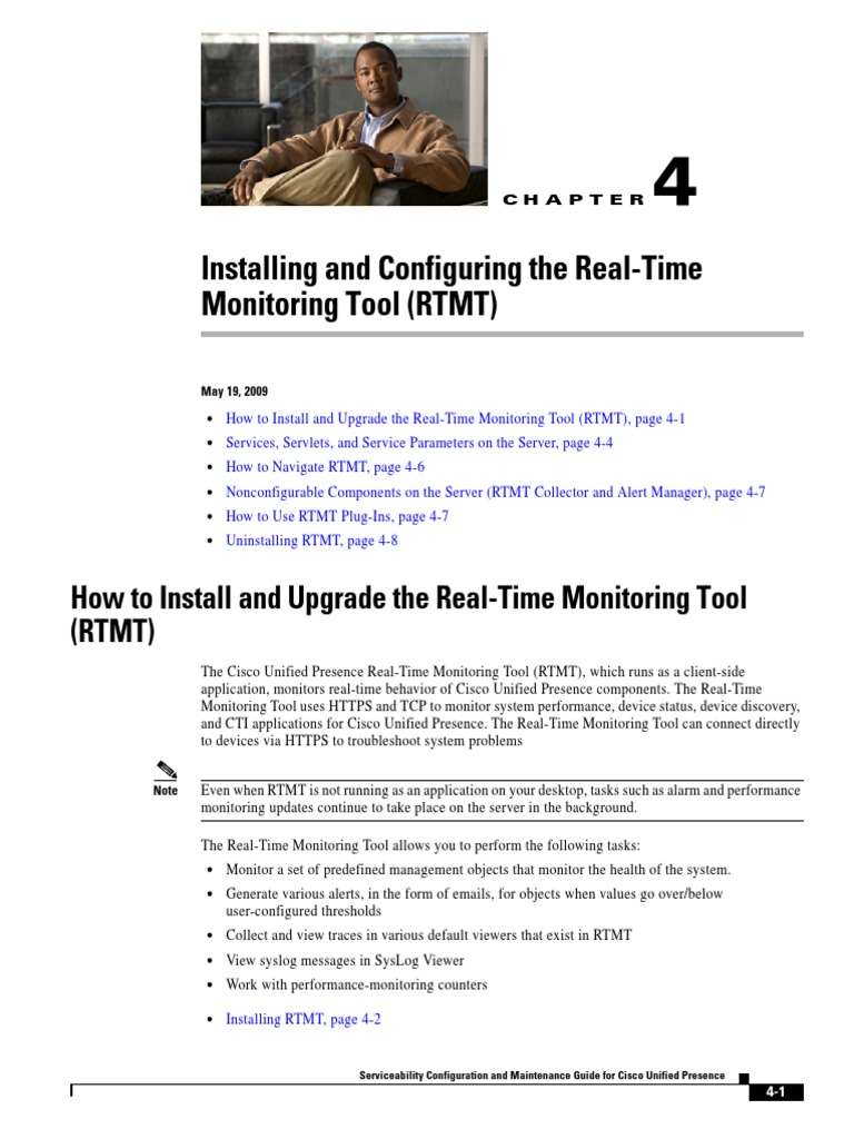 Installing and Configuring Real-Time Monitoring Tool RTMT | PDF | Microsoft Windows ...