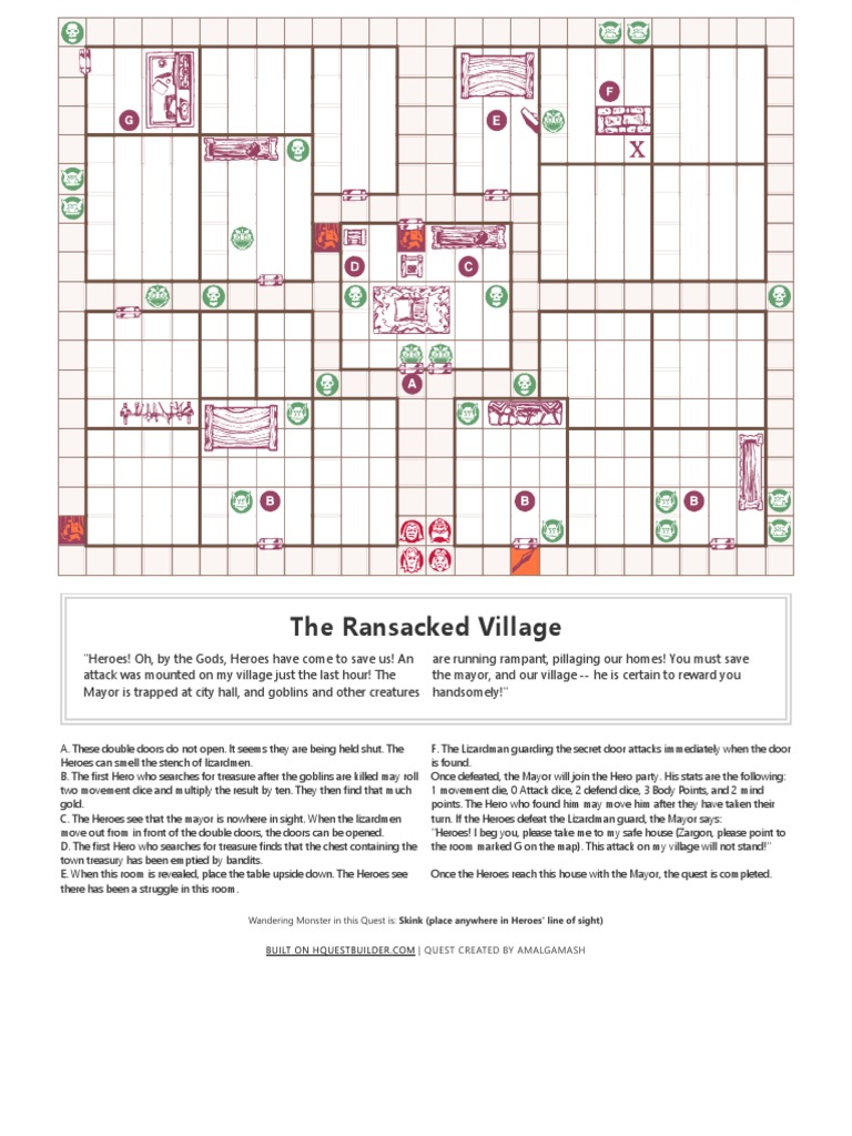 02 - The Ransacked Village - hQuestBuilder | PDF
