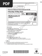 IG Mathematics A - Mark Scheme 1H (Nov. 2024) | PDF
