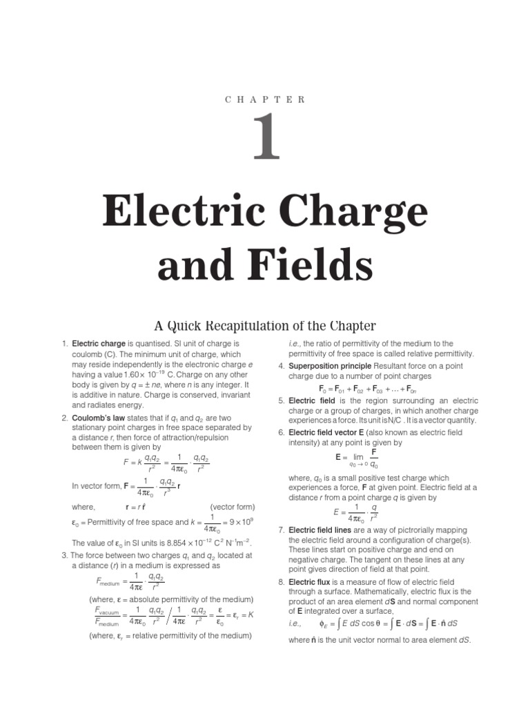 Electric Charge and Fields | PDF | Electric Charge | Electric Field