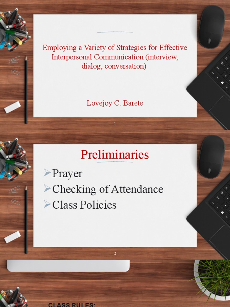 COT2 Final | PDF | Communication | Interpersonal Communication