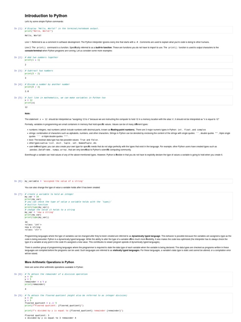 Le1 - Language - Basics - Jupyter Notebook | PDF | Data Type | Variable ... Le1 - Language - Basics - Jupyter Notebook | PDF | Data Type | Variable ...