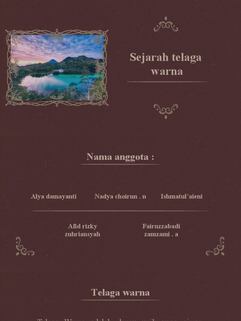 Legenda Telaga Warna | PDF