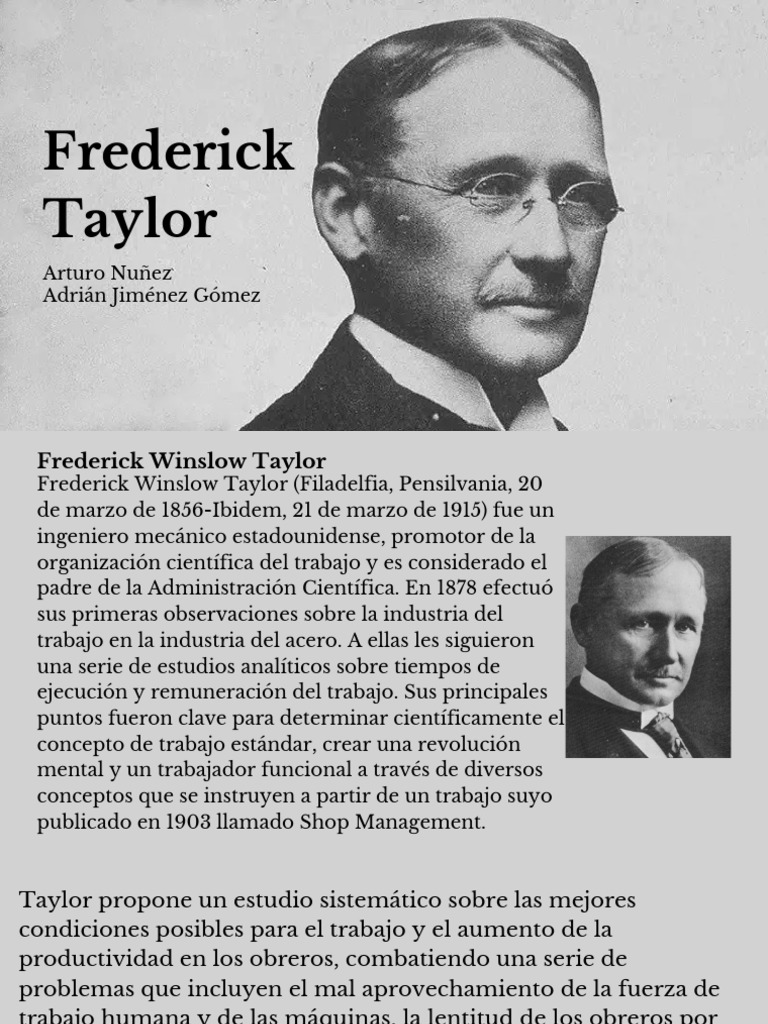 Frederick Taylor | PDF