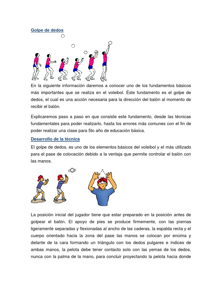 Voleo de Pelota Alta y Baja Del Voleibol | PDF | Vóleibol | Pie