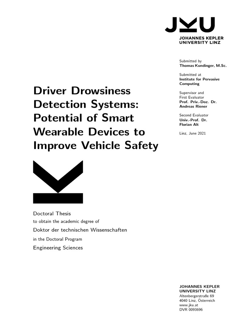 Driver Drowsiness Detection Systems Potential of Smart Wearable Devices ...