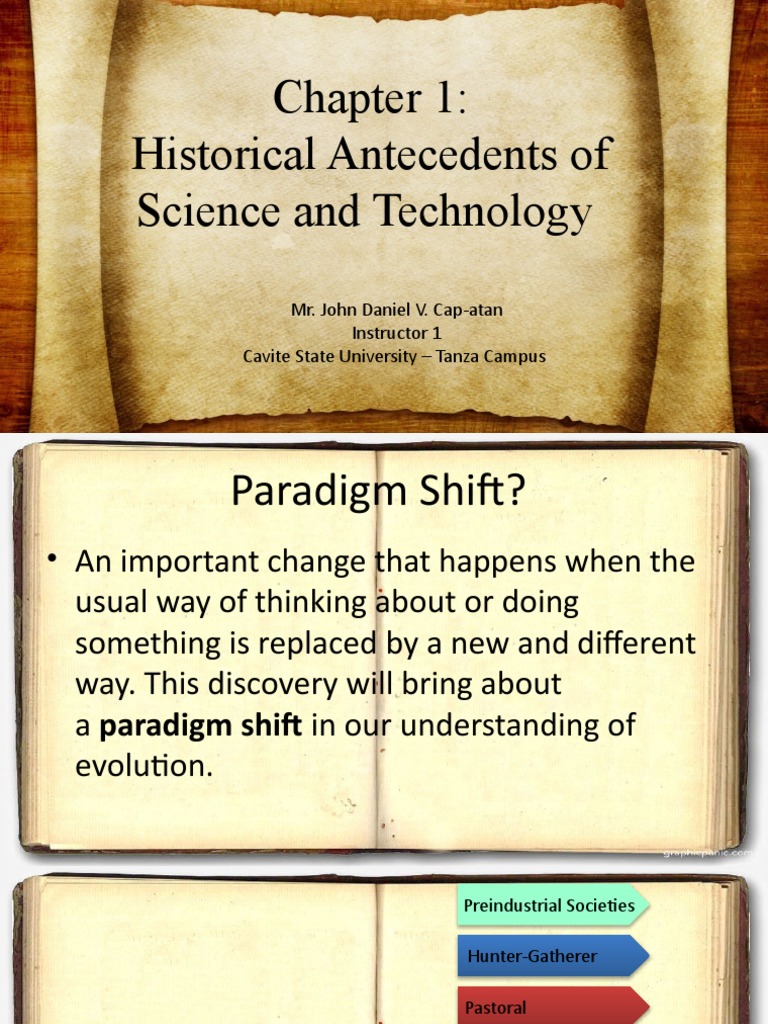 Historical Antecedents of Science and Technology | PDF