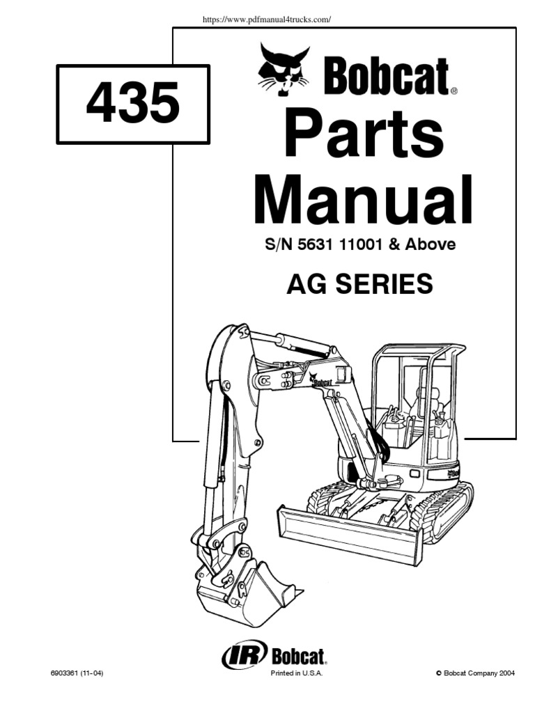 Bobcat 435 Spare Parts Manual | PDF | Motor Oil | Screw