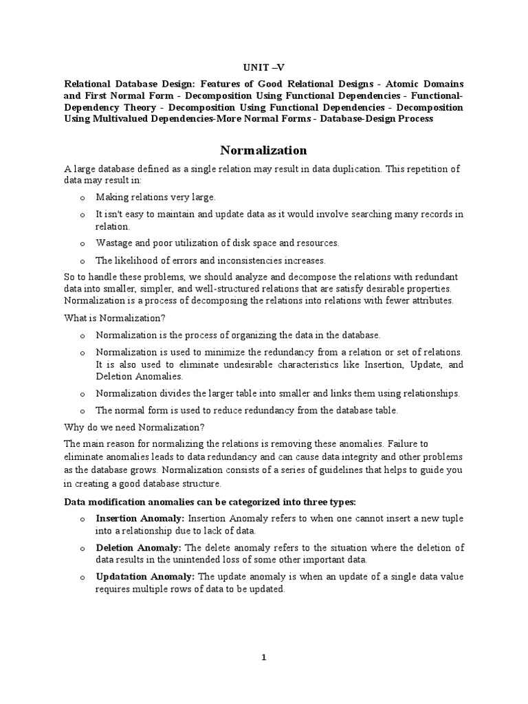 Unit V Pdf