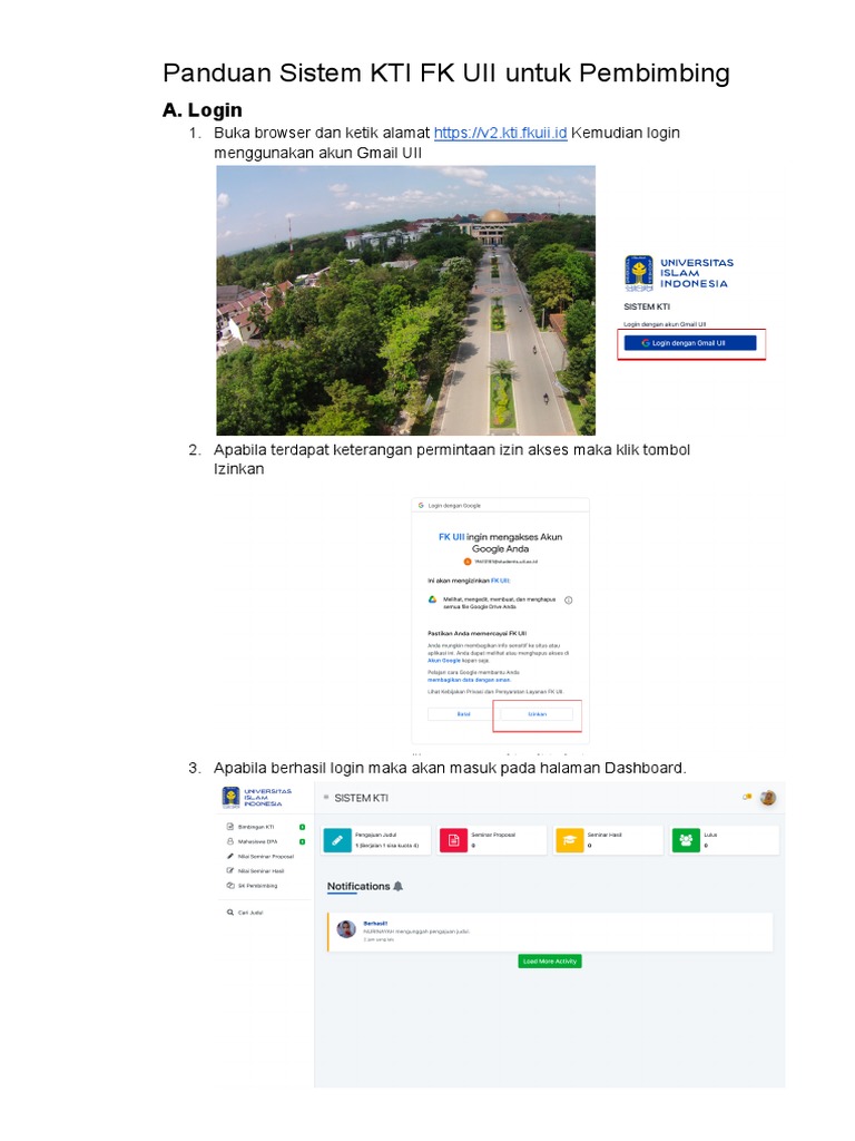 Panduan Pembimbing KTI UII | PDF | Karier & Perkembangan