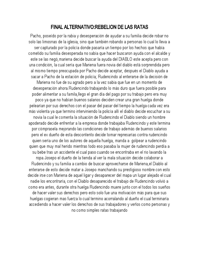 Final Alternativo | PDF