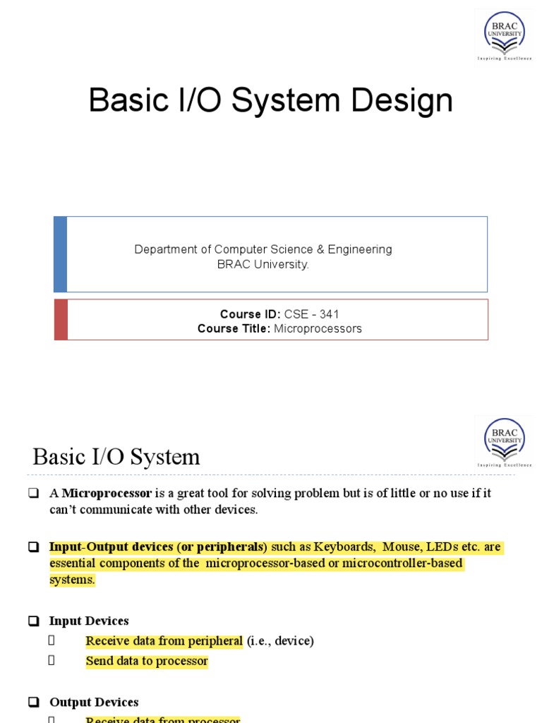 Lecture 7basic Io System Designpptx Pdf