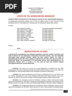 Barangay Certification-Interposing No Objection | PDF