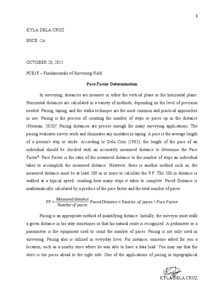 Surveying Pacing | Download Free PDF | Surveying | Distance