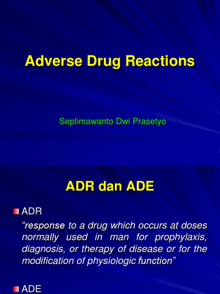 Perbedaan ADR dan ADE dalam Farmasi | PDF