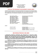 Resolution No. 01-BDC Resolution For Realignment | PDF | Philippines ...