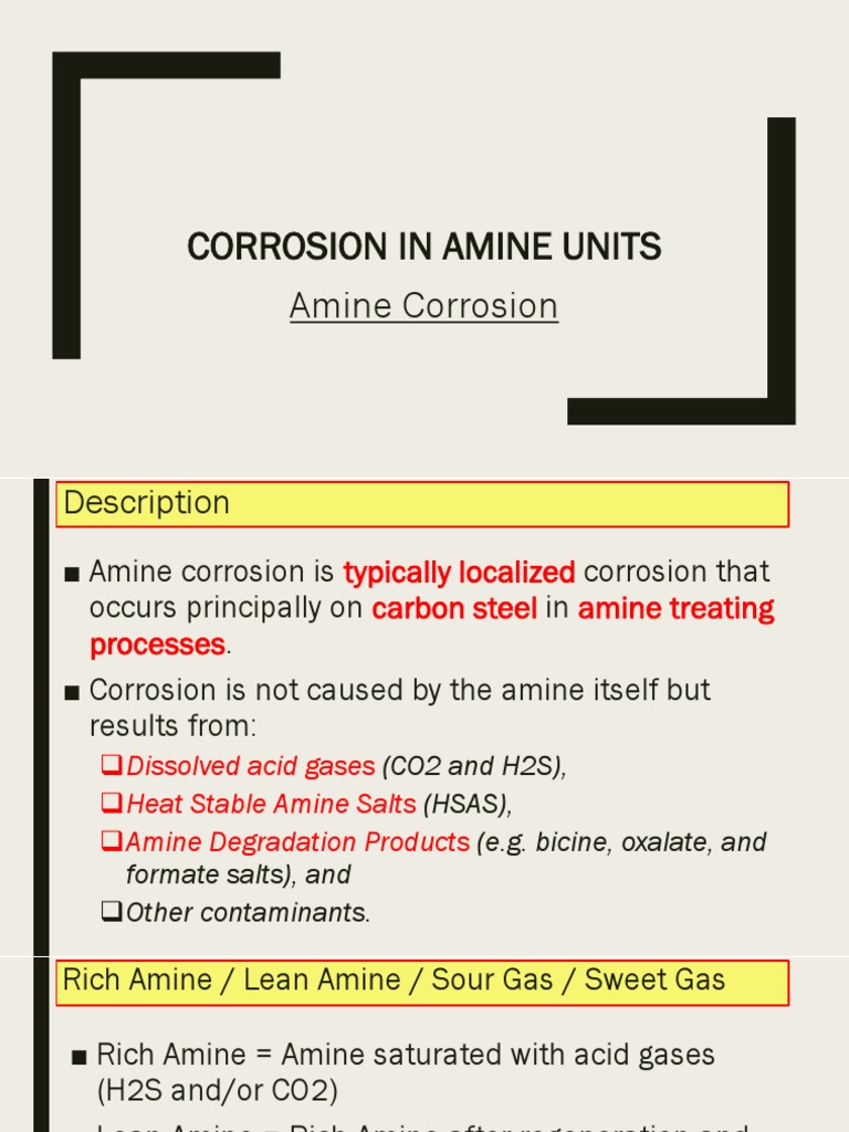 API 571 Amine Corrosion | PDF