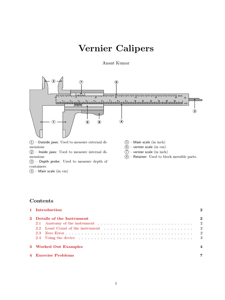 Vernier | PDF | Metrology