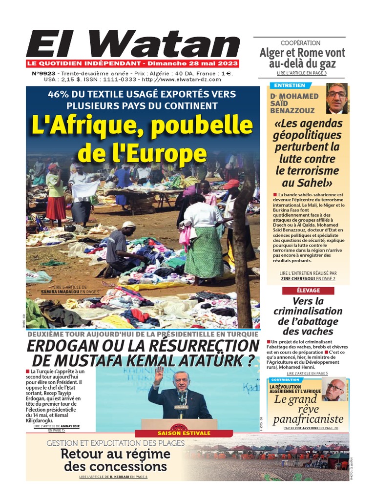 El Watan 28.05.2023 | PDF