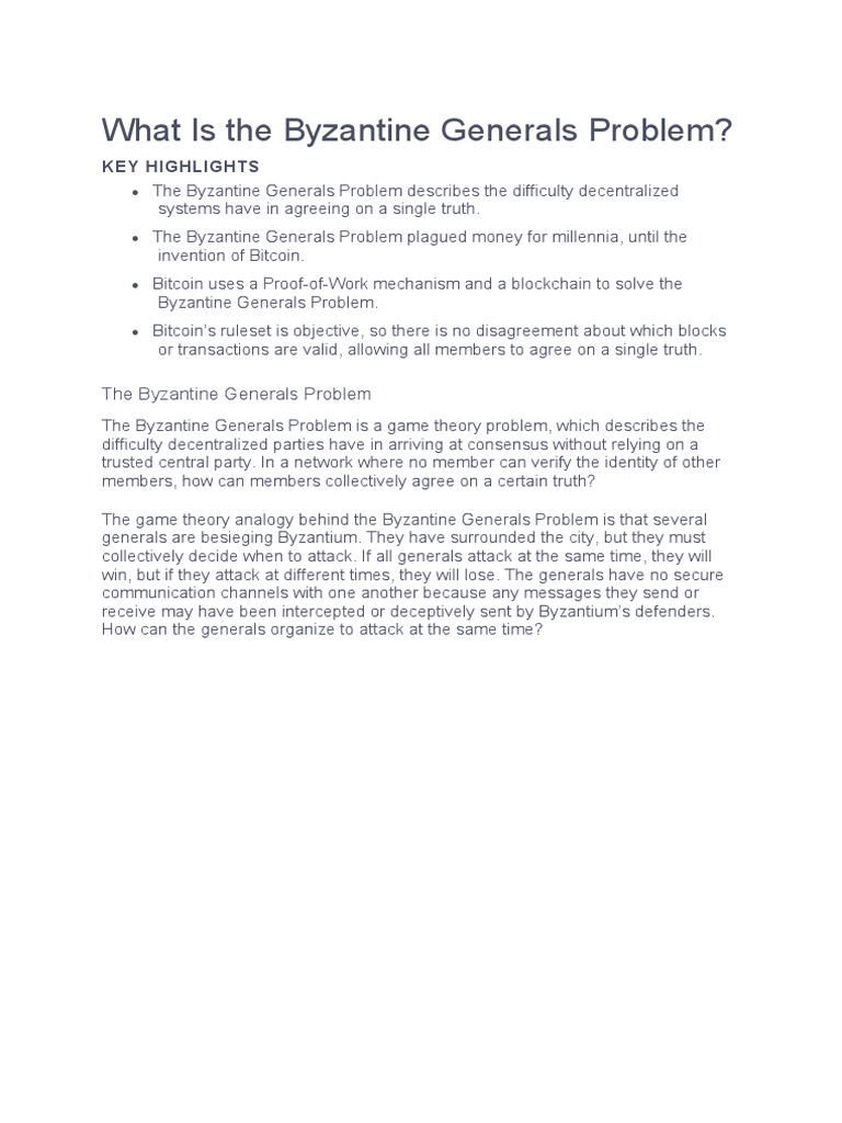 9.byzantine General Problem | PDF