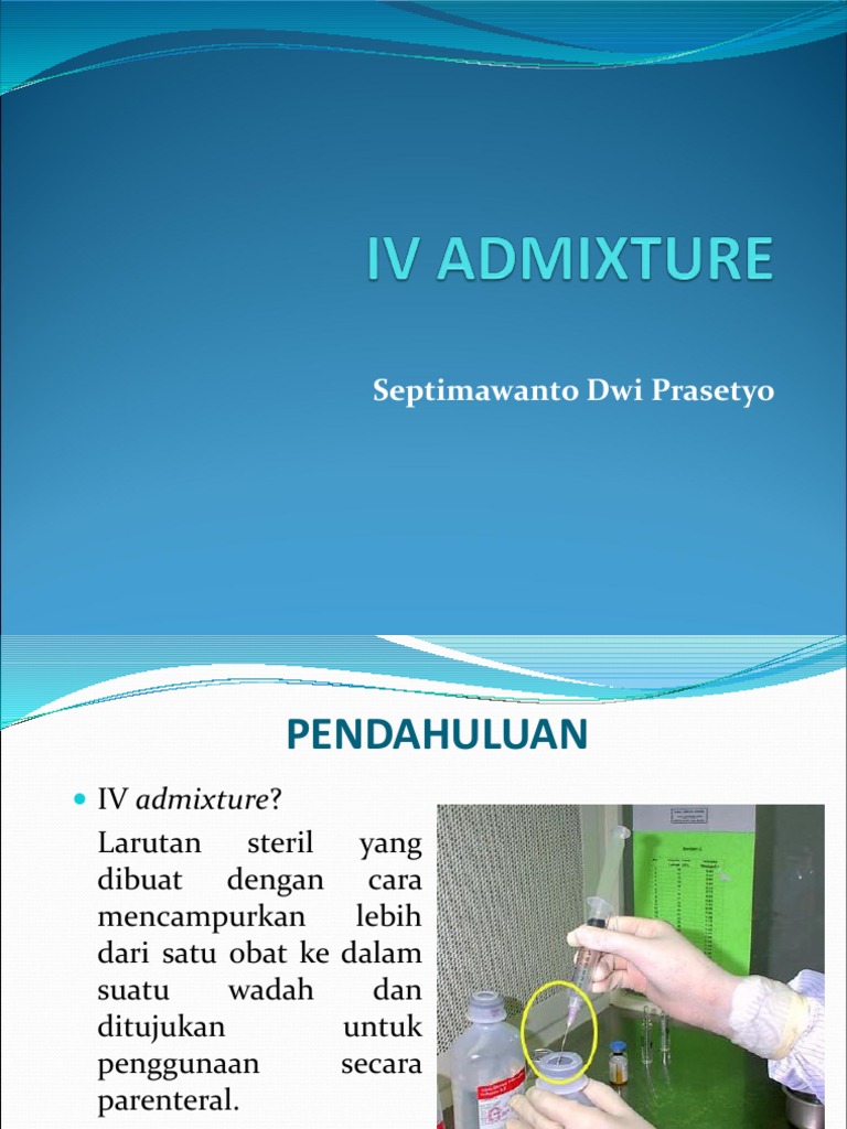 IV Admixture | PDF