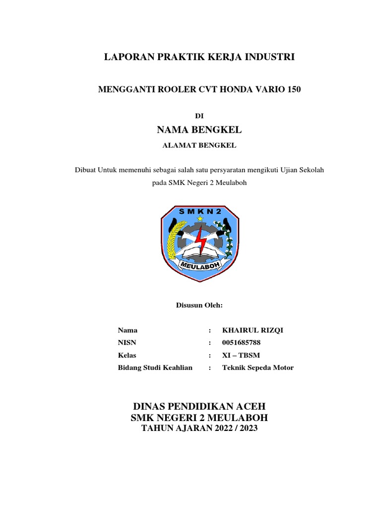 Laporan KHAIRUL | PDF