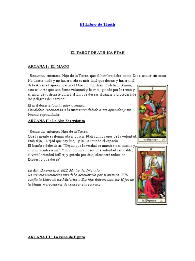 EL Libro de Thoth | PDF