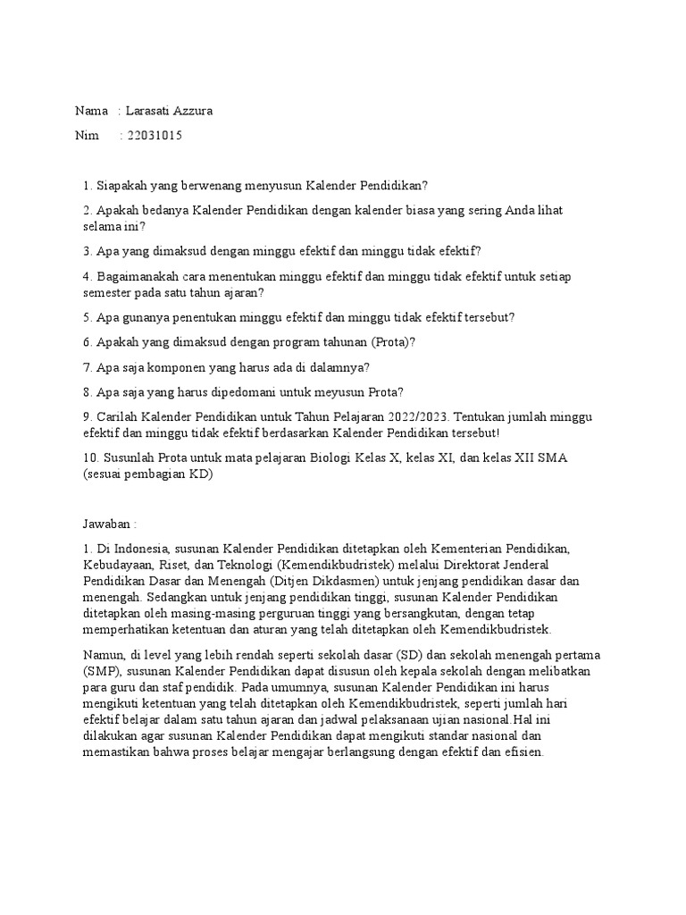 22031015-Larasati Azzura-Tugas KDP Pertemuan 1222 | PDF