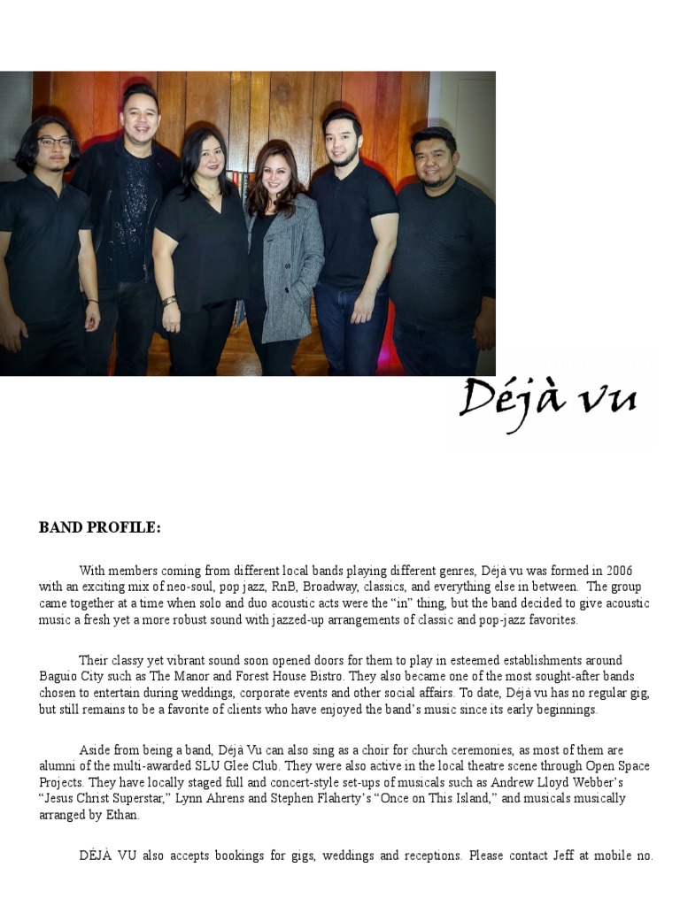 Deja Vu Complete Packages | Download Free PDF | Musicians