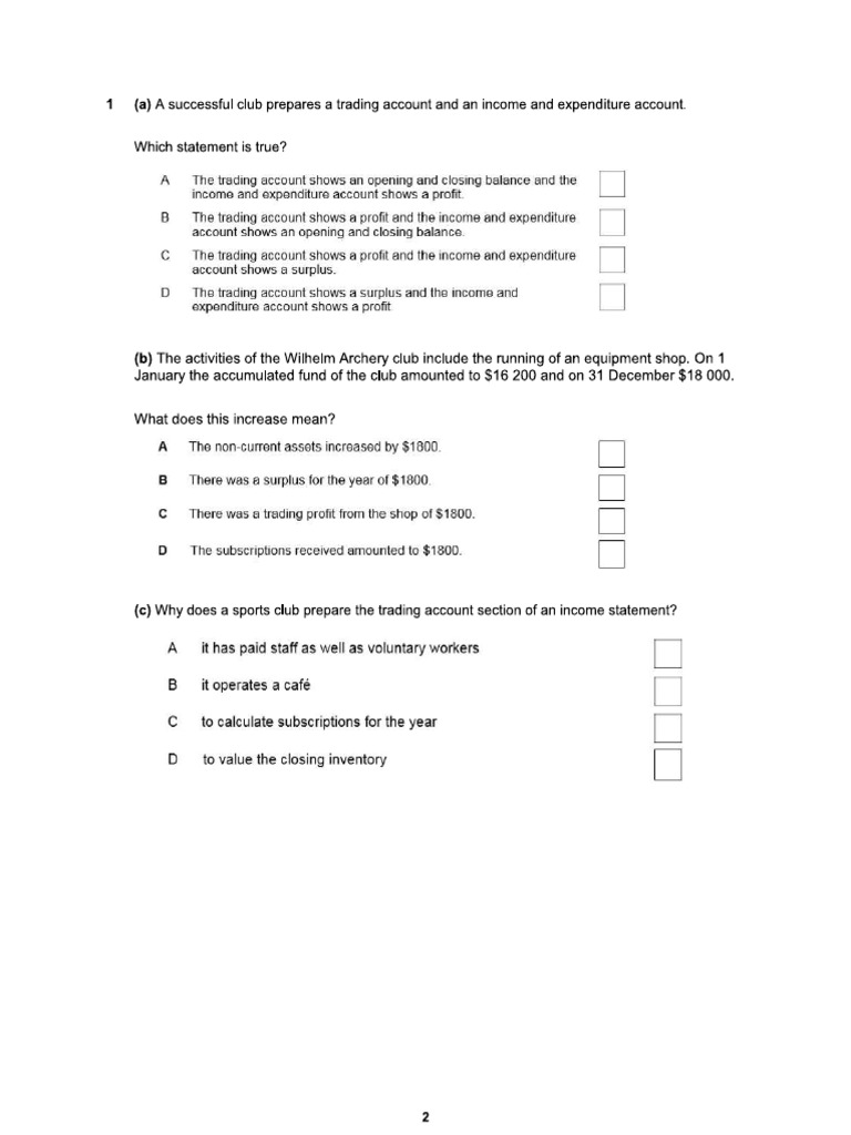 Clubs Questions | PDF