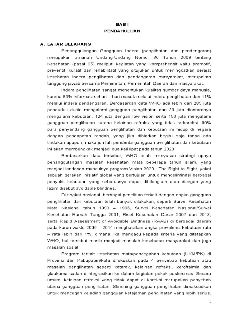 Pedoman Program Indera | PDF