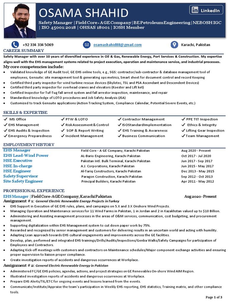 Osama Updated CV | PDF