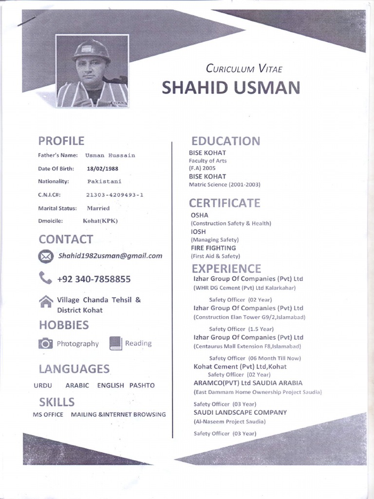 Shahid Usman. Documents | PDF