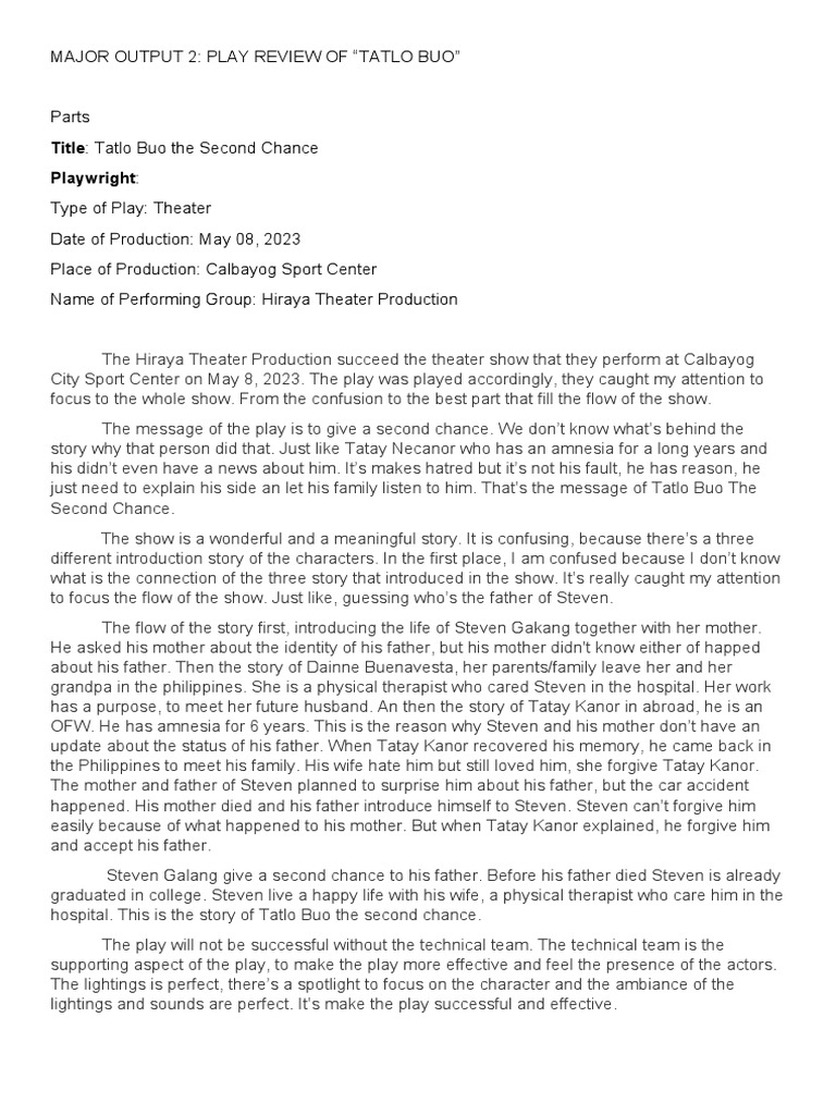 Play Review Sheena | PDF | Noun | Adjective