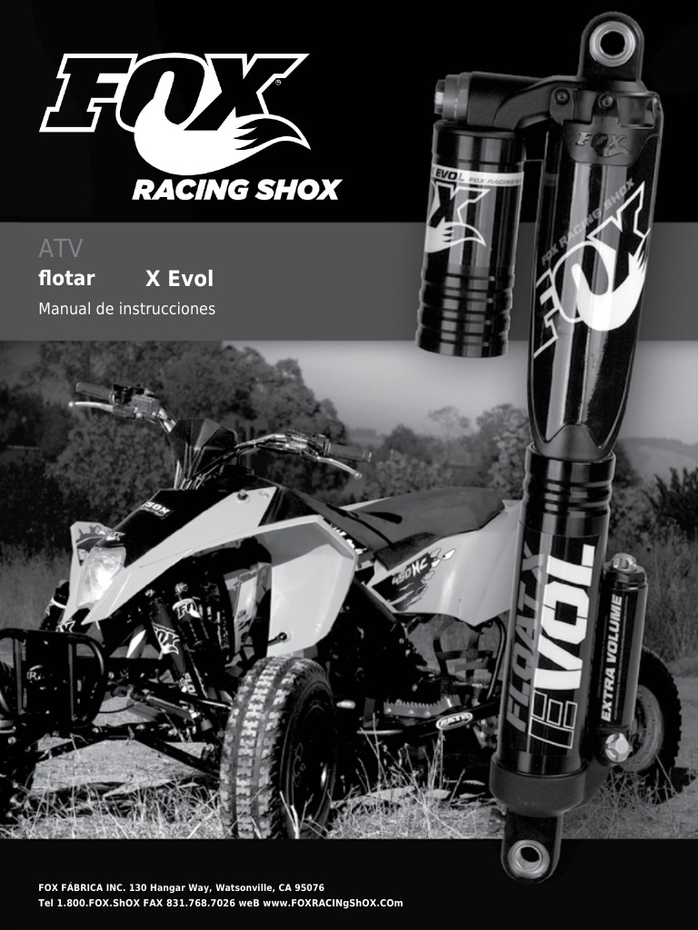 Manual FOX Float X Evol | PDF | Neumático | Bomba