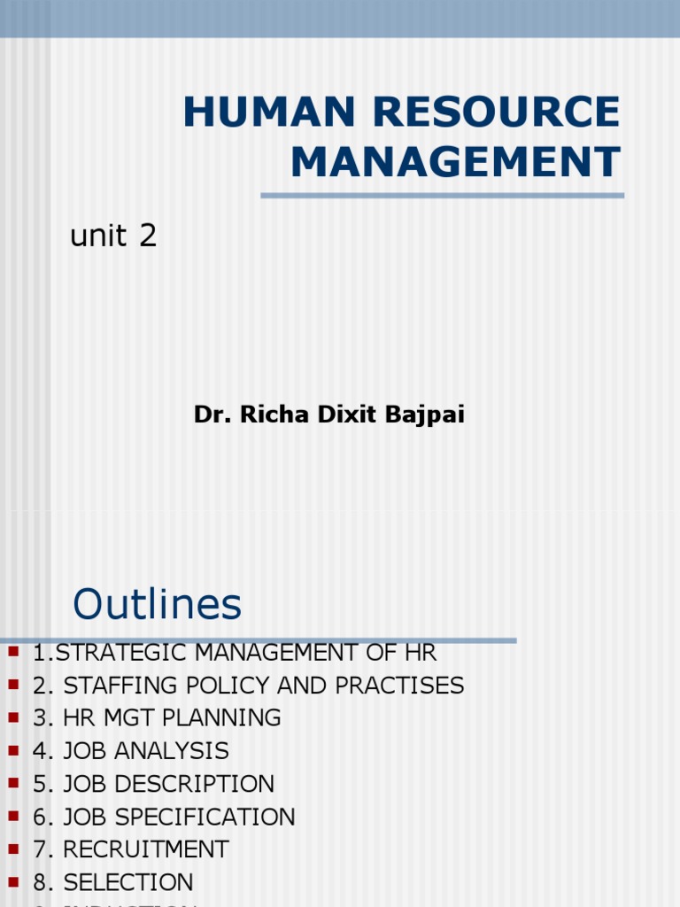 HR Unit 2 | PDF | Recruitment | Human Resources