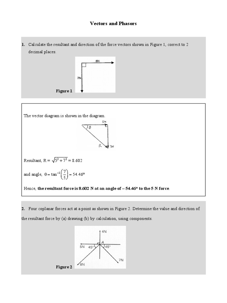 11 Solution - Vectors - Advance - Tutorial Part B | PDF | Amplitude ...