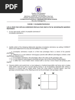 Incomplete & Codominance Practice Problems (2025) | PDF | Dominance ...