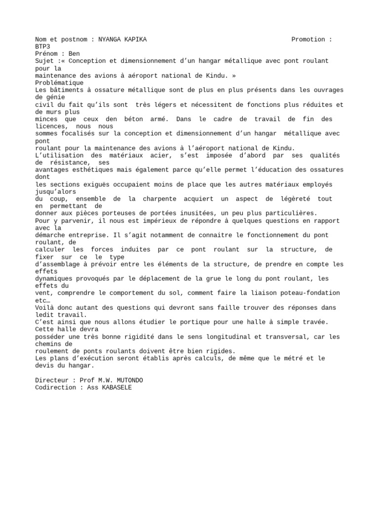 MA PROBLÉMATIQUE - Convert | PDF