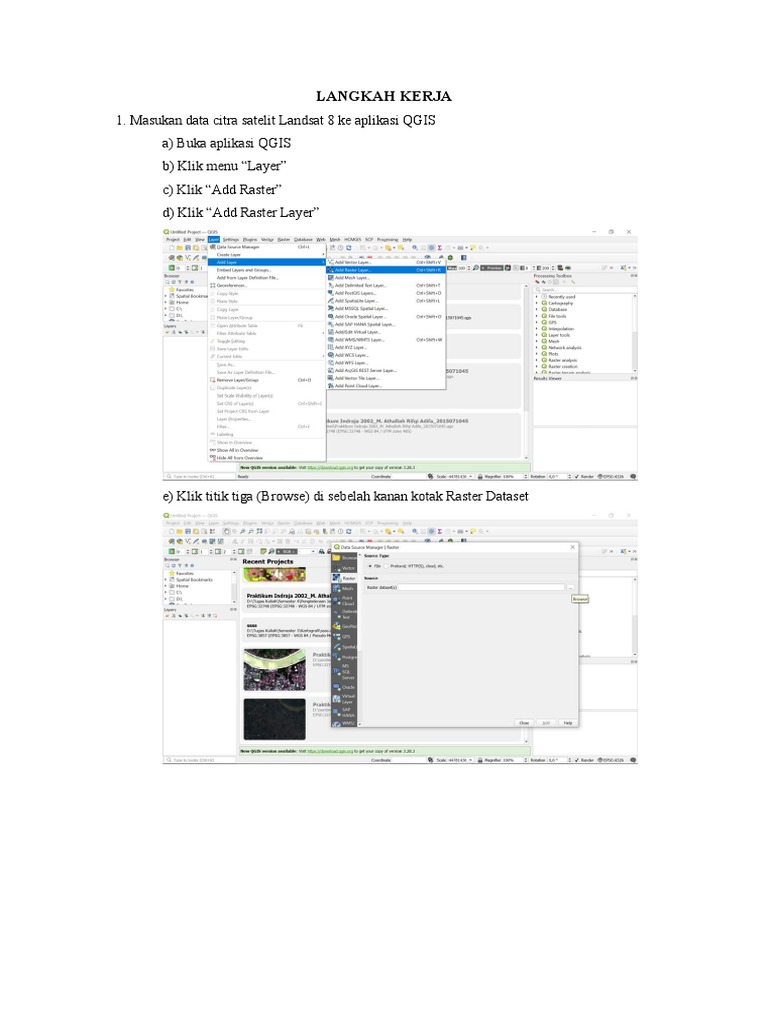 LANGKAH KERJA PEMBUATAN CITRA KOMPOSIT Sem.6 | PDF | Game & Aktivitas | Metode & Bahan Ajar