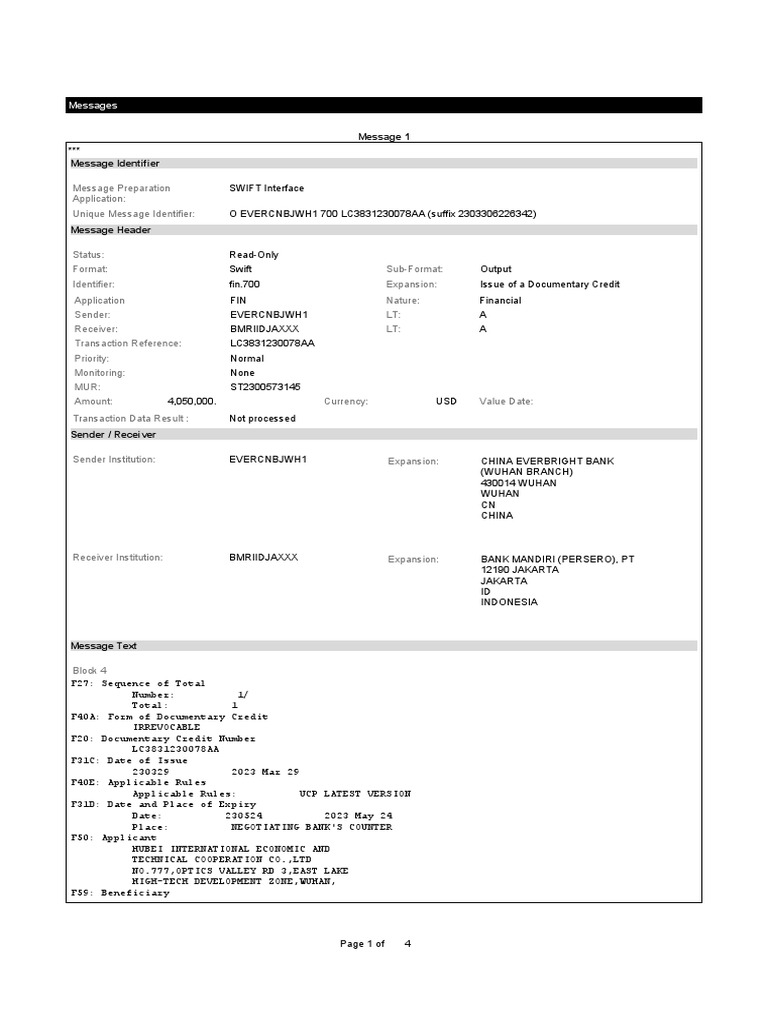 UOB Documentary Credit Application | PDF | Letter Of Credit | Business