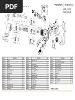 Texsteam Pump Parts List | PDF | Valve | Mechanical Engineering