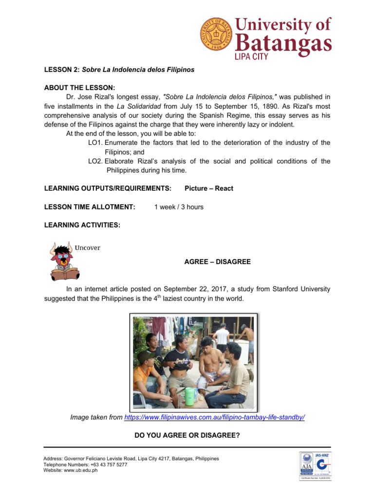 RZL Module 4 Lesson 2 | PDF | Philippines | Spanish Empire