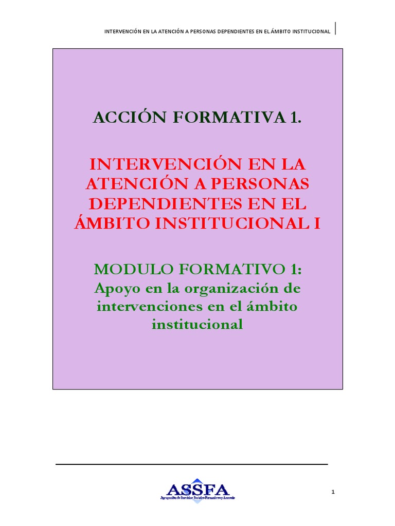 Accion Formativa 1 Unidad Formativa 1 | PDF | Invalidez | Trabajo Social