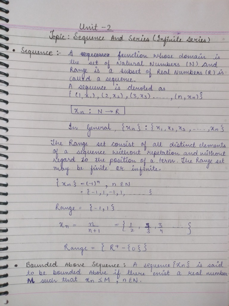 Unit 2 Maths Sequence and Series | PDF