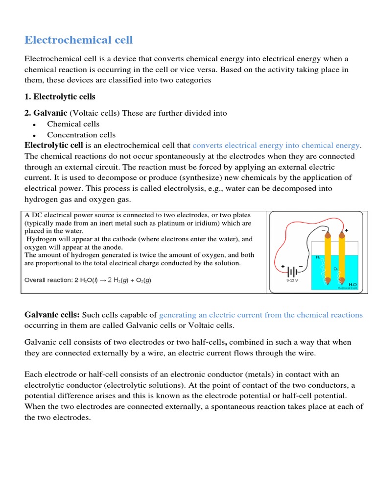 Cell | PDF | Electrochemistry | Redox